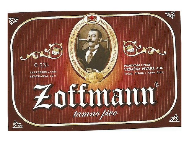 ZOFFMANN Tamno Pivo etiketa