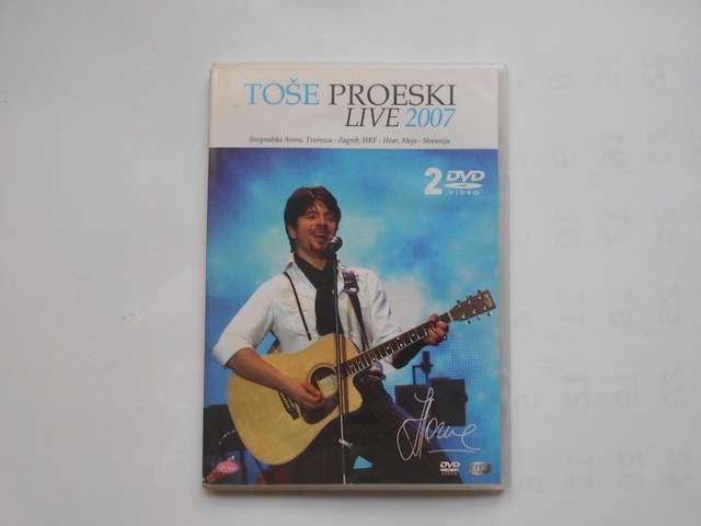 Toše Proeski live 2007. ,  2  DVD