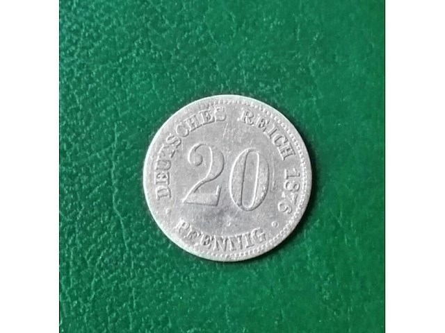 20 PFENNIG 1876 G srebro