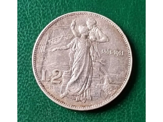 2 LIRE 1911 srebro