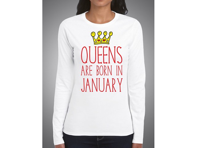 Majica Queens are born in january