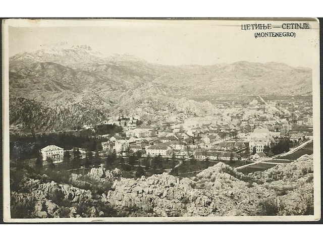 crna gora cetinje panorama 1930