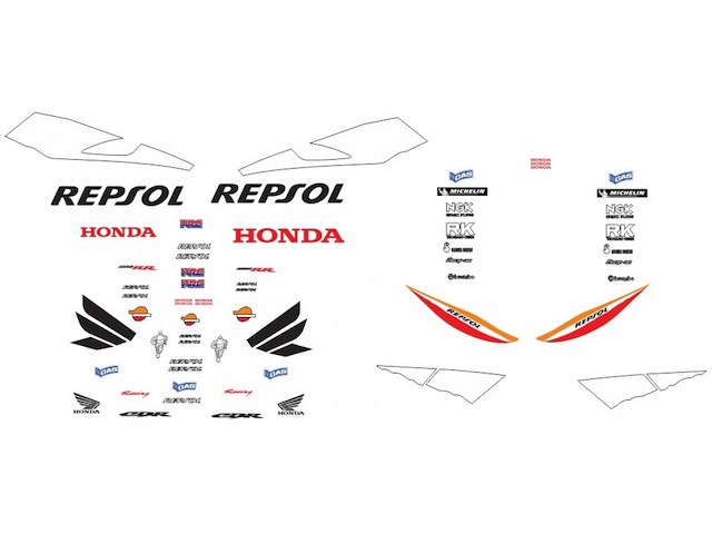 Nalepnice za motore Honda CBR 1000RR 2005 REPSOL