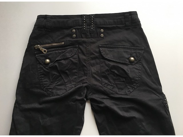 MOS MOSH jeans crne pantalone 25