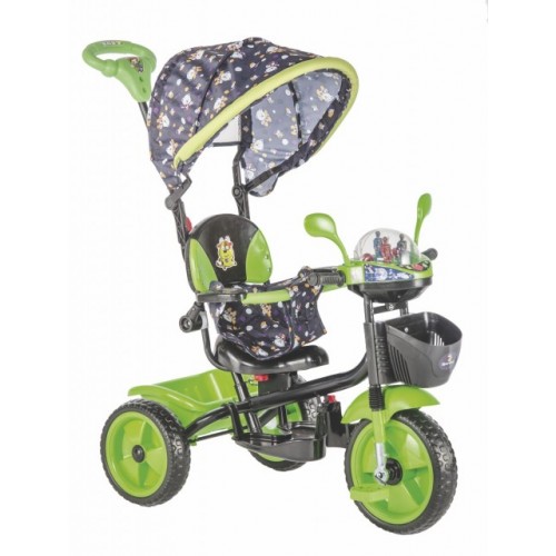 Tricikl za decu Play zeleno-crni - zvučni i svetlostni efekti