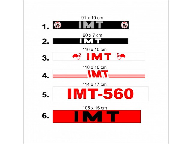 IMT - Nalepnice za šoferšajbnu