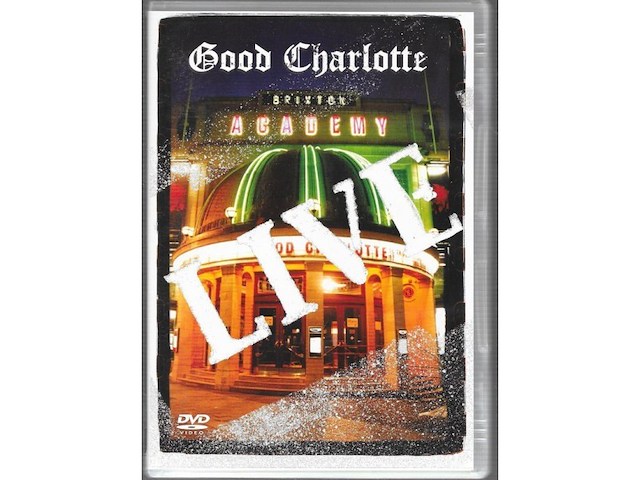 Good Charlotte - Live At Brixton Academy DVD NOVO