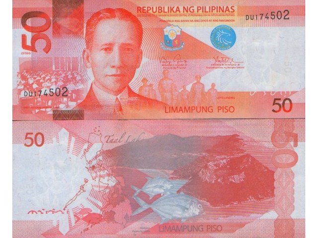 PHILIPPINAS Filipini 50 Peso 2016 UNC