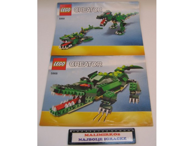 Uputstvo za LEGO set 5868 CREATOR /T86-156go/