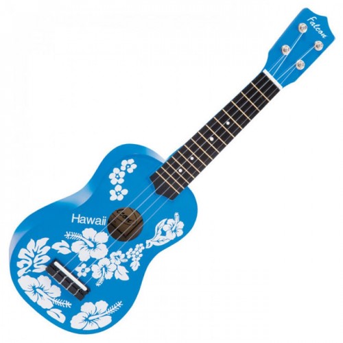 Falcon Ukulele FL15BL Blue Flower