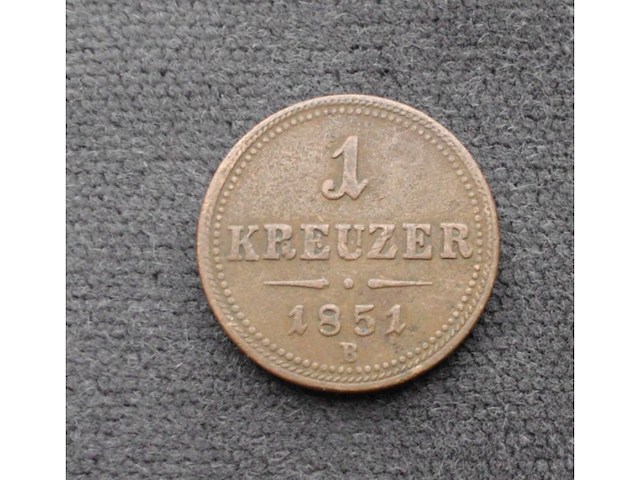 1 kreuzer 1851-e