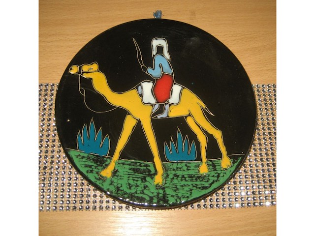 Beduin keramički zidni tanjir iz Egipta