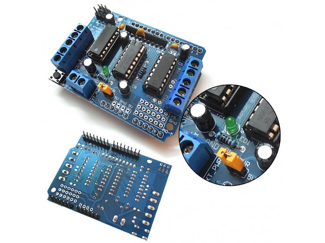 ARDUINO KONTROLER ZA MOTORE SA L293D