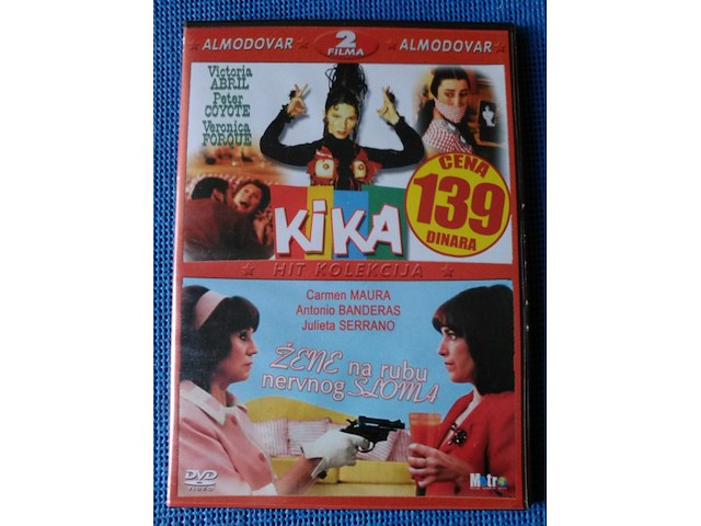 DVD DVA FILMA - KIKA ZENE NA RUBU NERVNOG SLOMA