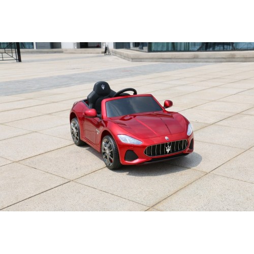 Auto na akumulator Maserati Gran Cabrio 2019 crveni sa mekim gumama i kožnim sedištem