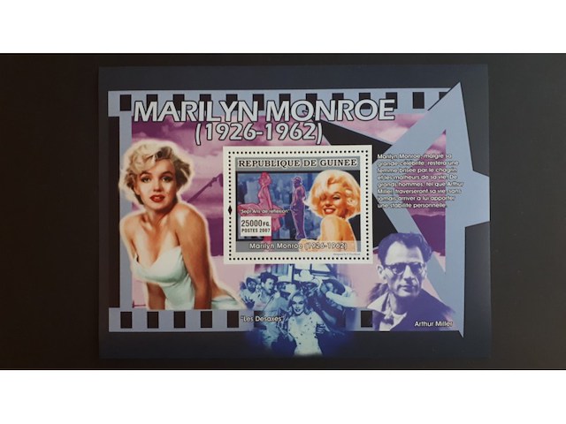 Pozn. ličnosti - Marilyn Monroe - Guinea 2007** F602-2