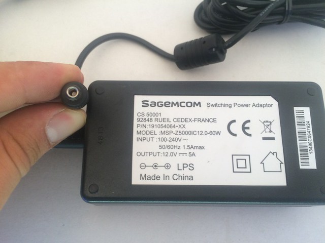 Sagemcom adapter 12V 5A + GARANCIJA!