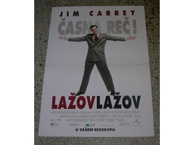 Lažov, lažov (Jim Carrey) - filmski plakat