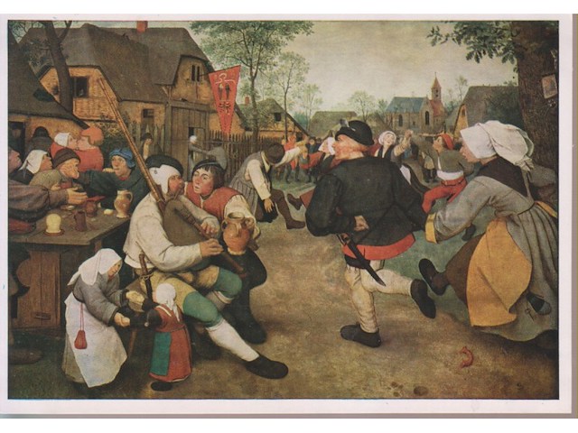 BRUEGEL / Bauerntanz. Etwa 1568 - The peasant dance