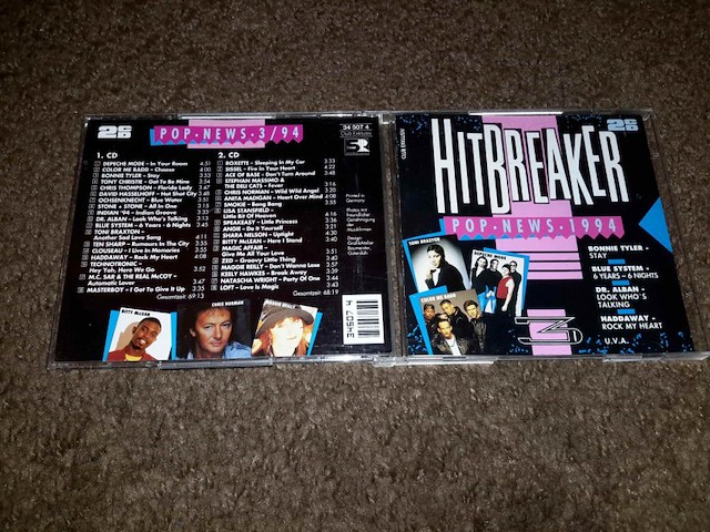 Various - Hitbreaker,Pop-news 3/94 2CDa , ORIGINAL