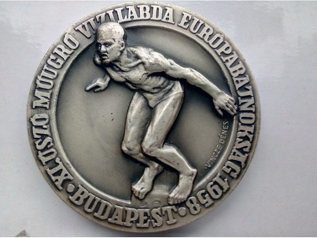 Srebrna medalja sa Prvenstva Evrope u vaterpolu 1958.