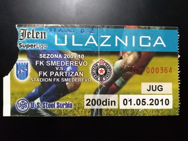 FUDBAL: SMEDEREVO - PARTIZAN 01.05.2010