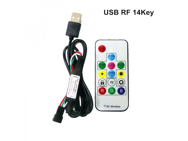 ♦ USB kontroler za magicne led trake sa daljinskim ♦