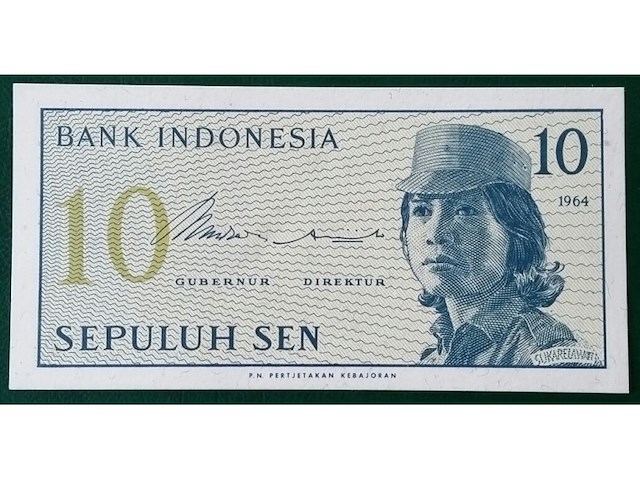 Indonesia 10 SEN 1964 UNC