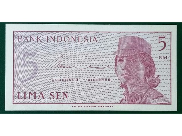 Indonesia 5 SEN 1964 UNC