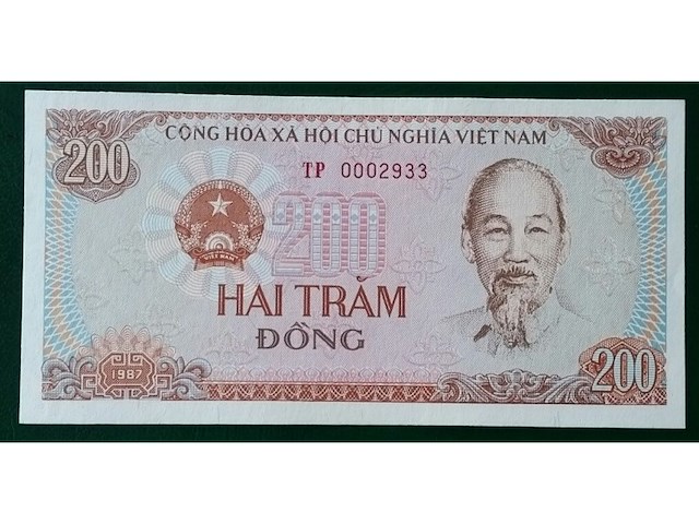 Vietnam 200 ĐONG 1987 UNC