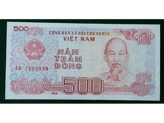 Vietnam 500 ĐONG 1988 UNC