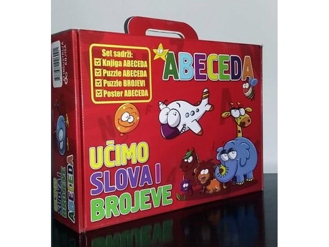 Set koferčić: ABECEDA-učimo slova i brojeve, NOVO