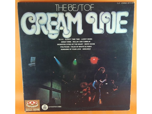 Cream (2) ‎– The Best Of Cream Live, 2xLP