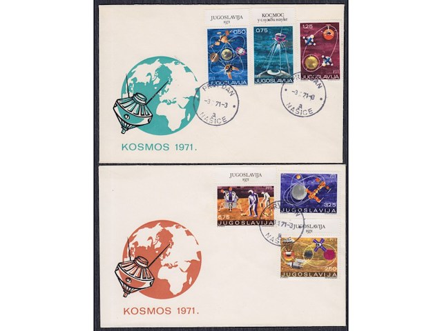 Yu 1971 Kosmos u službi nauke, FDC