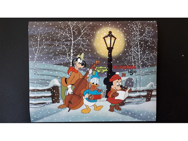Dizni (Disney) Redonda Christmas 1981. ** B38