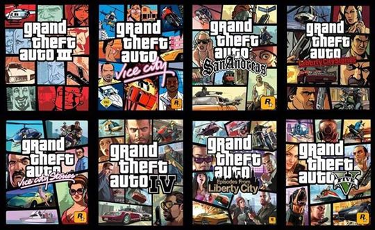 PC Igra Grand Theft Auto Kolekcija od 1997-2015