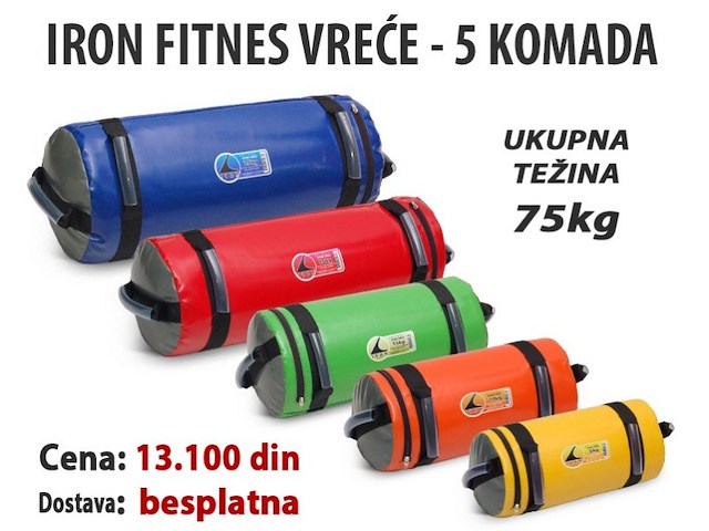 IRON Fitnes vreće - set od 5 komada