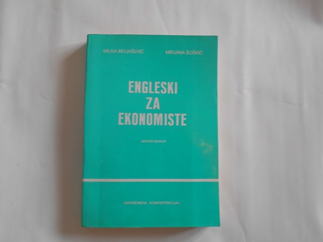 Engleski za ekonomiste, Milka Mojašević, SA bg