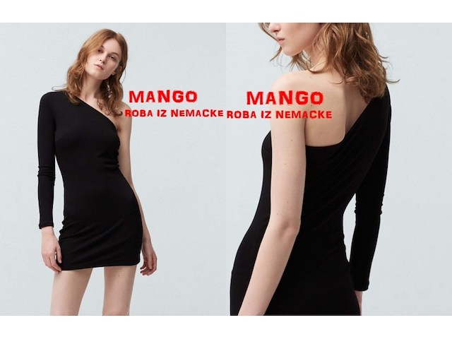 Asymmetrical sleeve dress MANGO M