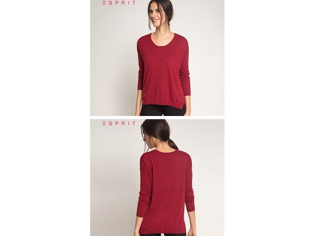 Esprit Women`s E Basic Scoop Long Sleeve Jumper