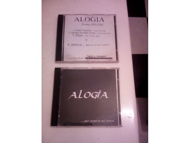 CD ALOGIA promo - 2 CD-a 2001/2002 - UNIKATI