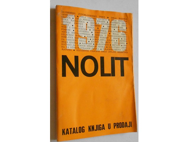 Nolit katalog knjiga  u prodaji - 1976