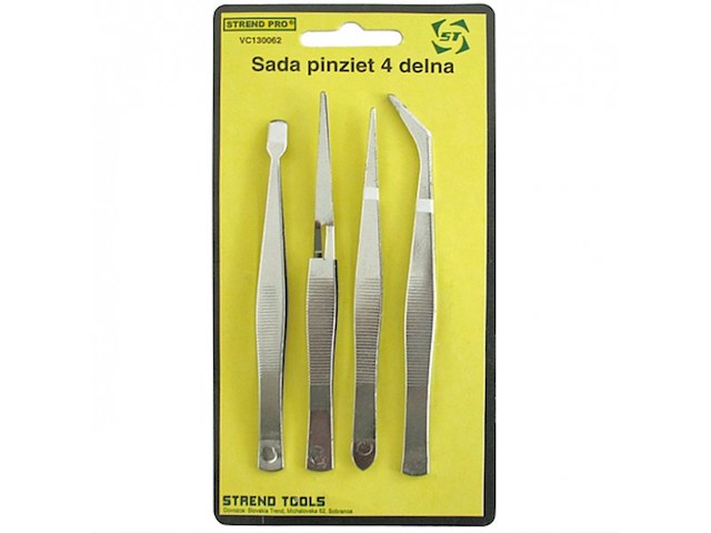 Pinceta inox set 4kom Slovakia Trend