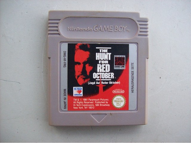 THE HUNT FOR RED OCTOBER - Nintendo GAME BOY