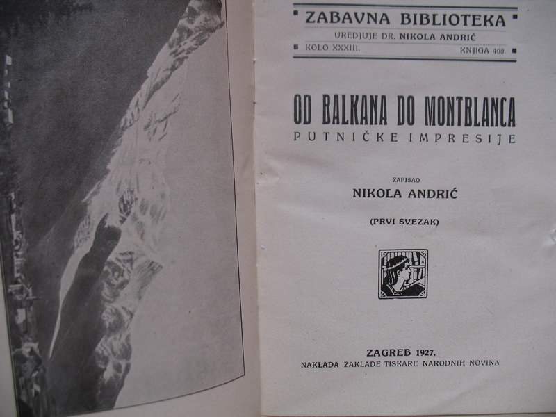 Andric - Od Balkana do Montblanca (1927)