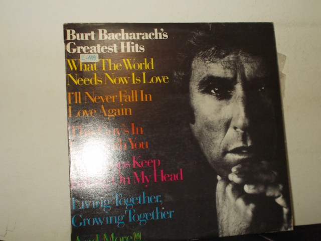 Burt Bacharach ‎– Burt Bacharach`s Greatest Hits