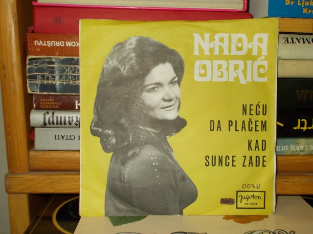 Nada Obrić ‎– Neću Da Plačem