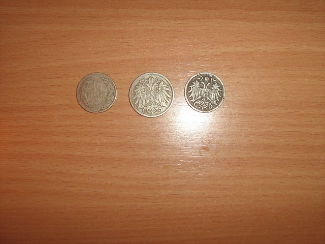 AUSTROUGARSKA  10 FILERA 1893, 20 - 1894 , 10 - 1907,