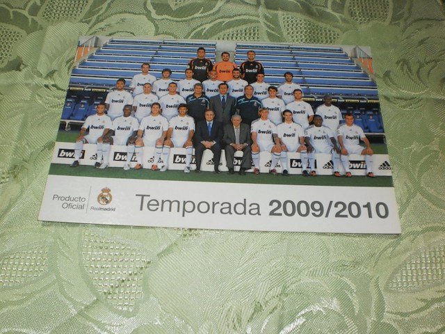 Real Madrid - Temporada 2009/2010 - razglednica