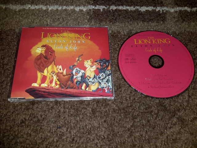 Elton John - The lion king,Circle of life CDS ,ORIGINAL